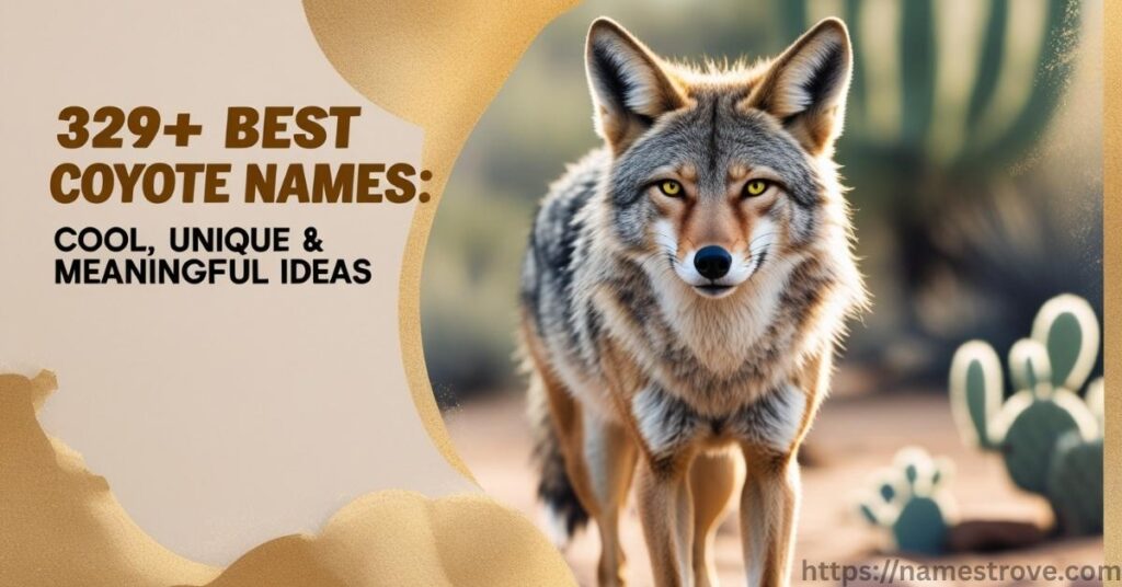 329+ Best Coyote Names: Cool, Unique & Meaningful Ideas - Names Trove