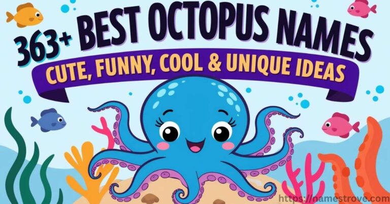 363+ Best Octopus Names: Cute, Funny, Cool & Unique Ideas - Names Trove