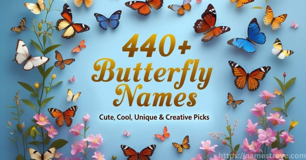 440+ Butterfly Names: Cute, Cool, Unique & Creative Picks - Names Trove