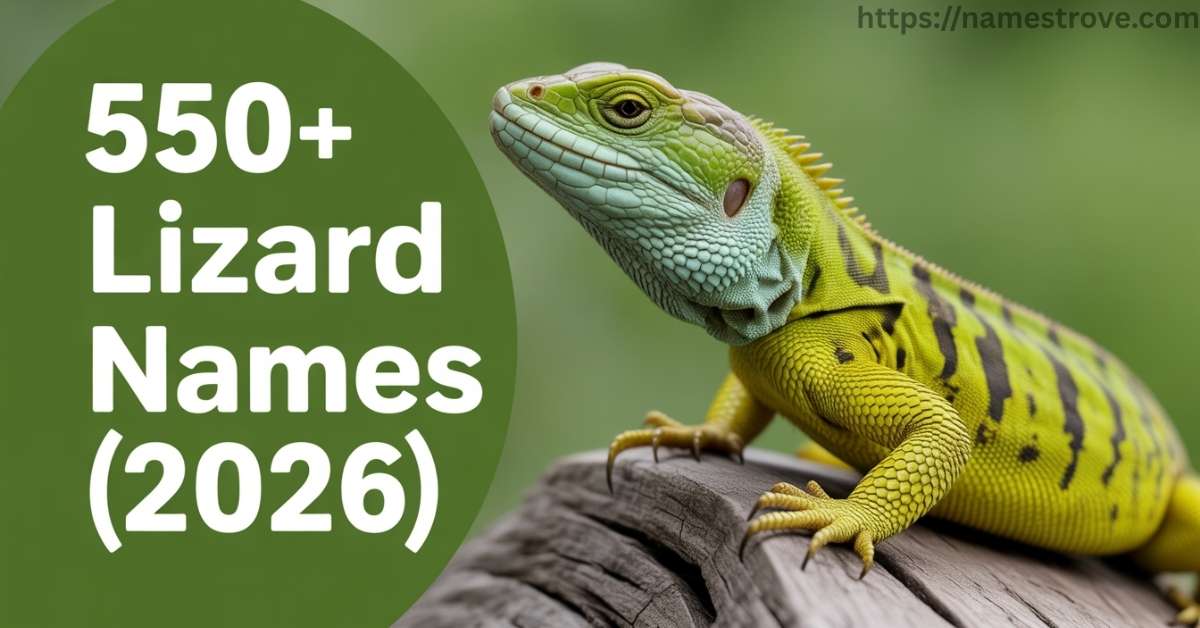 550+ Best Lizard Names (2026): Cute, Funny & Unique Ideas - Names Trove