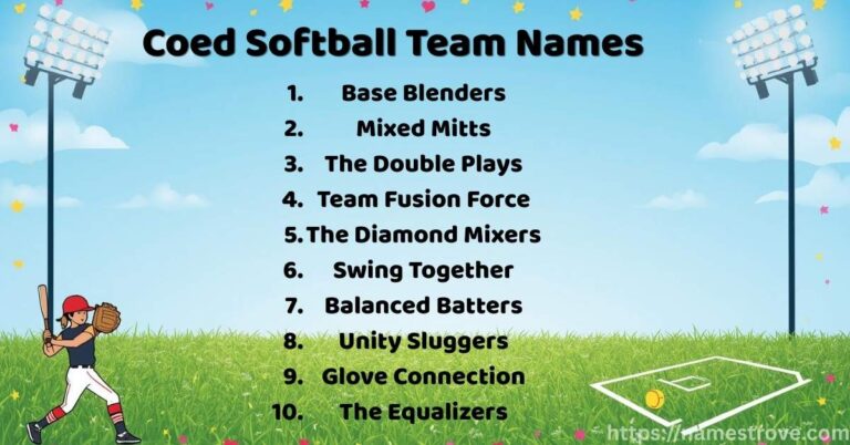 374+ Best Softball Team Names [Funny, Cool & Unique 2025] - Names Trove