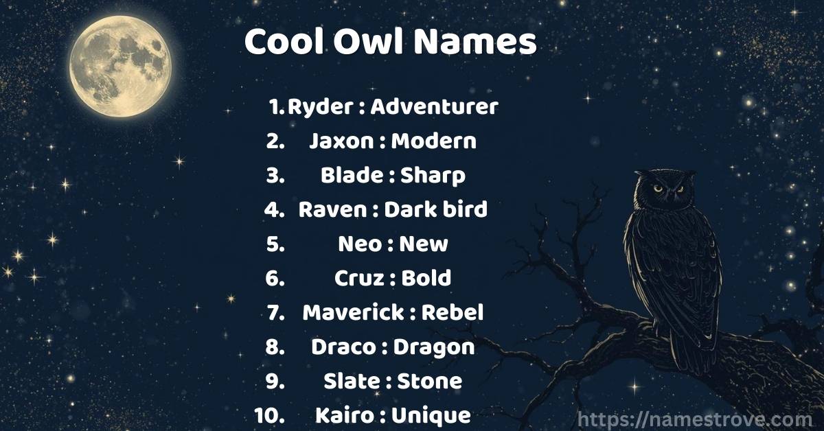 476+ Best Owl Names With Meanings (Cute, Cool & Unique) - Names Trove