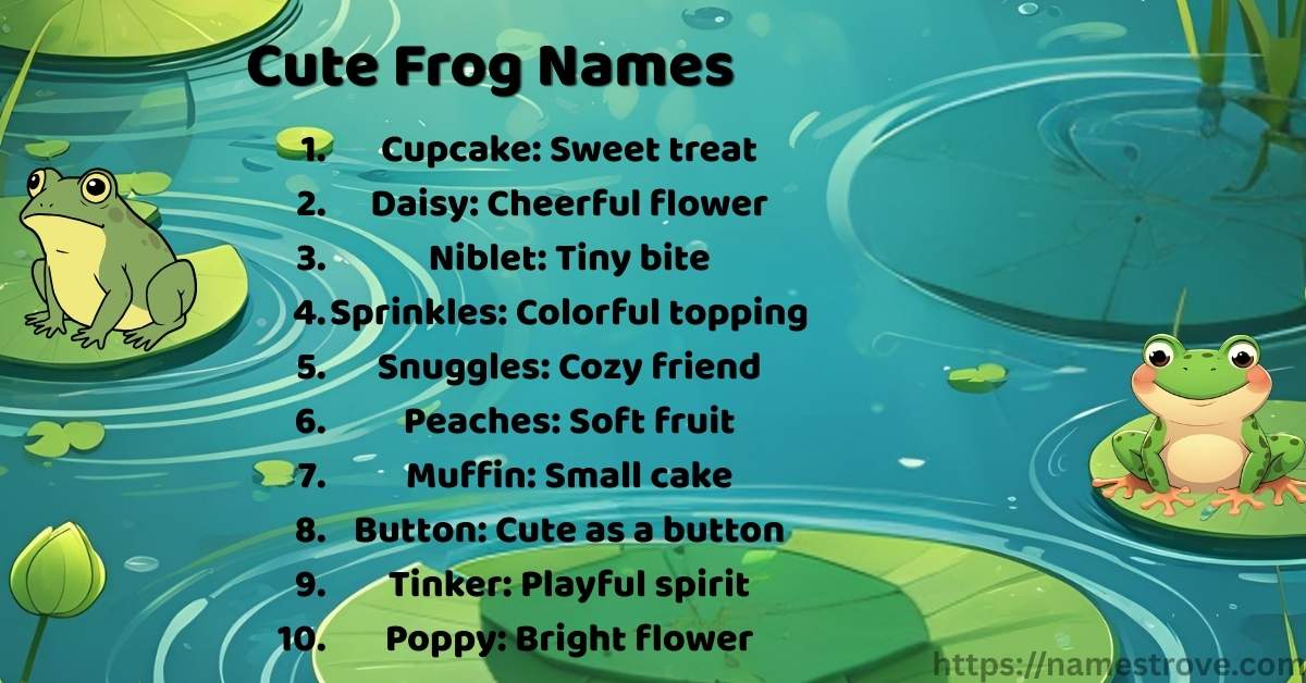 500+ Unique Frog Names: Creative, Fun & Rare Ideas You’ll Love - Names ...