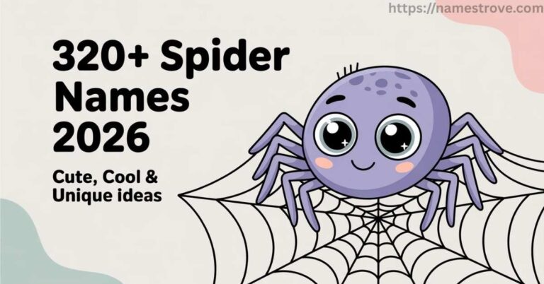320+ Spider Names 2026: Cute, Cool & Unique ideas - Names Trove