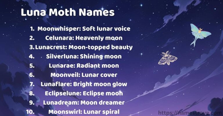392+ Best Moth Names: Unique Ideas & Meanings (2025) - Names Trove
