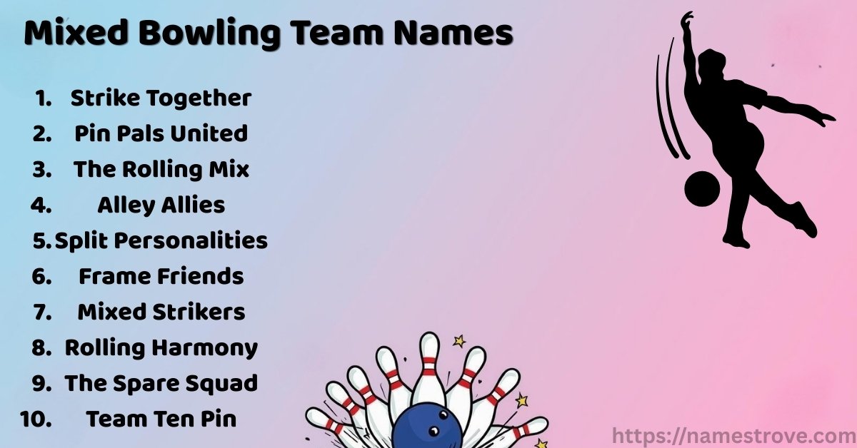 480+ Best Bowling Team Names for Funny, Cool & Unique Picks - Names Trove