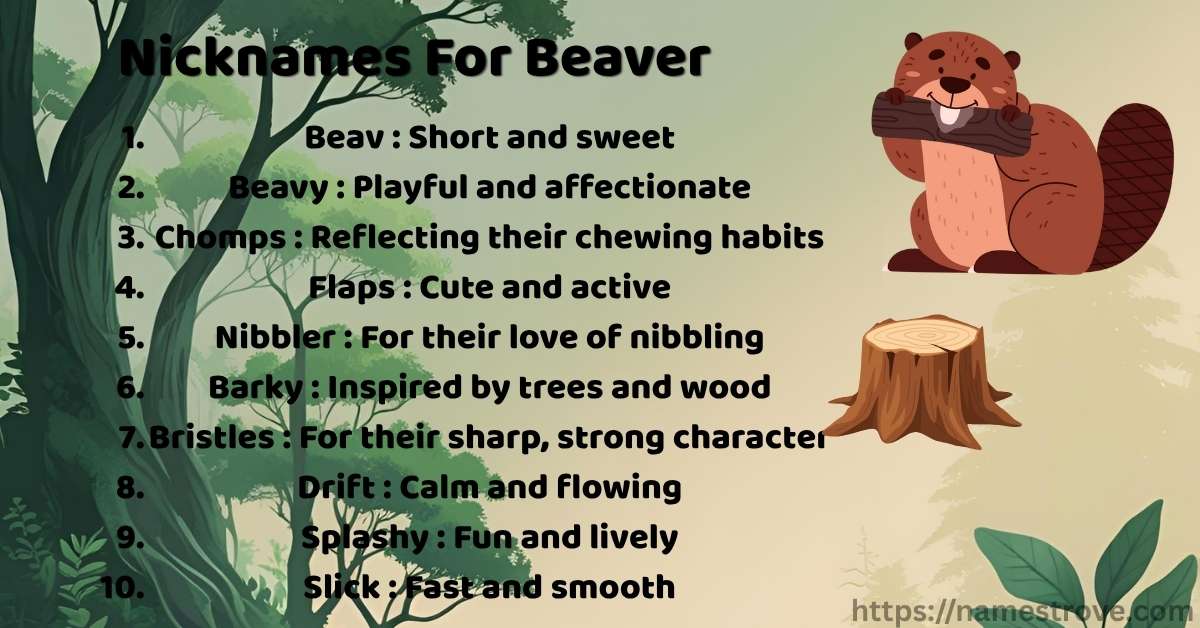329+ Best Beaver Names: Cute, Cool & Unique Ideas - Names Trove