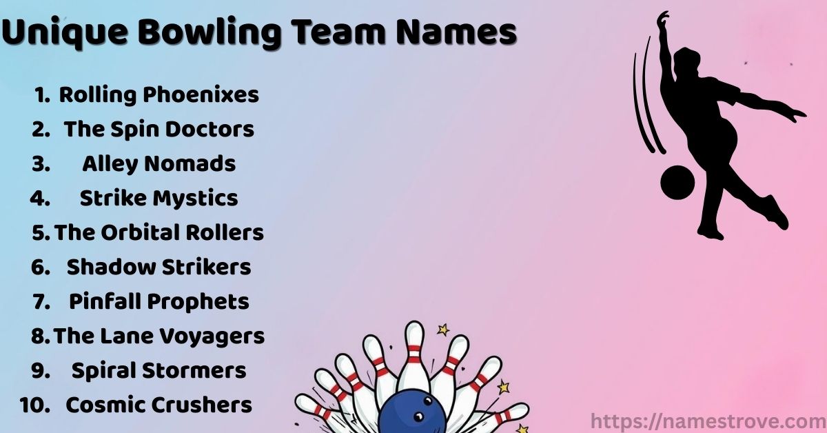 480+ Best Bowling Team Names for Funny, Cool & Unique Picks - Names Trove