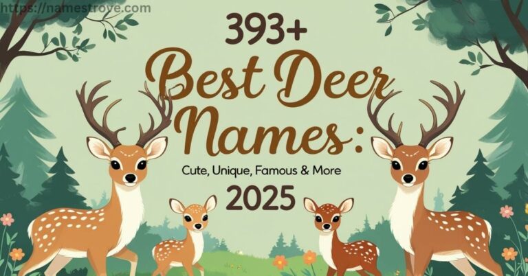 393+ Best Deer Names: Cute, Unique, Famous & More (2025) - Names Trove