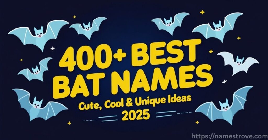 400+ Best Bat Names: Cute, Cool & Unique Ideas (2025) - Names Trove