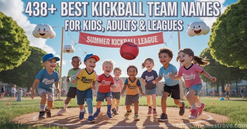 438+ Best Kickball Team Names for Kids, Adults & Leagues - Names Trove