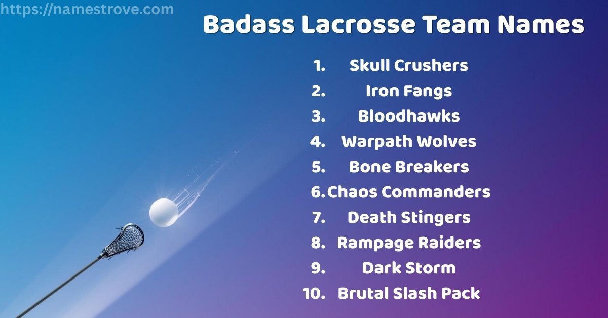 428+ Best Lacrosse Team Names (2025): Cool & Unique - Names Trove