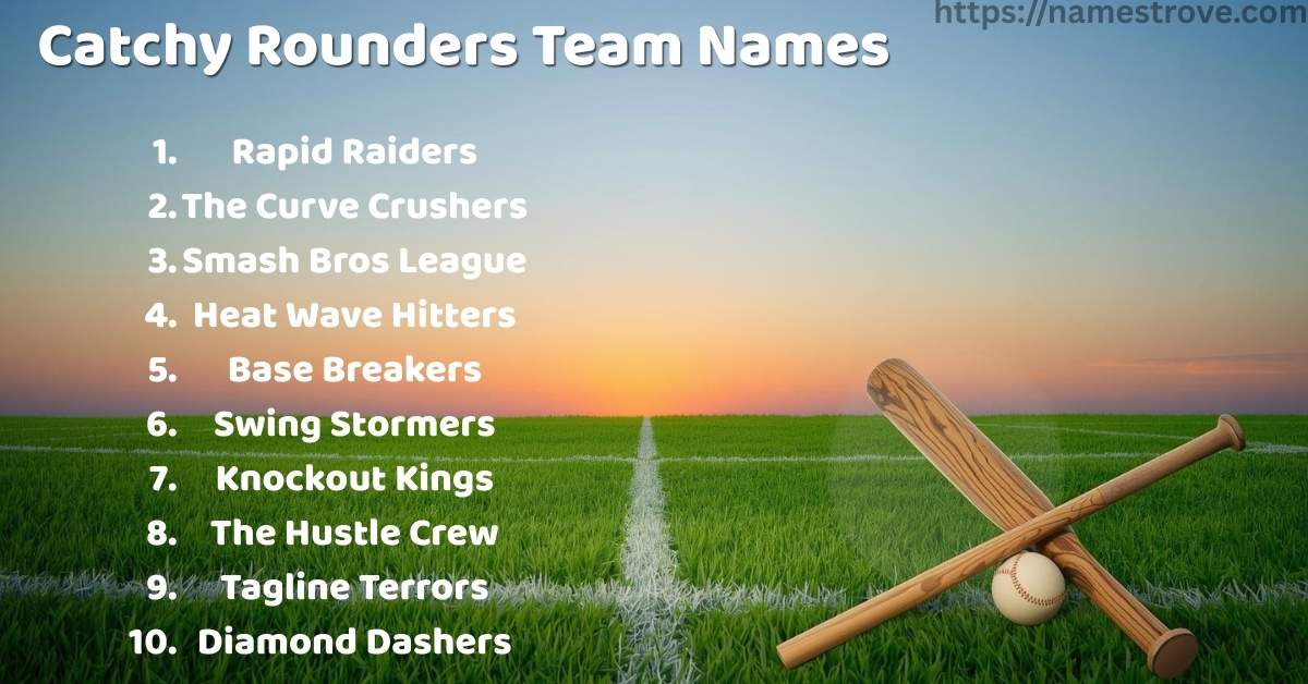 300+ Rounders Team Names (2026): Funny & Catchy - Names Trove