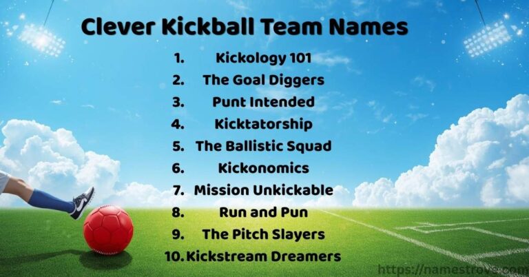 438+ Best Kickball Team Names for Kids, Adults & Leagues - Names Trove