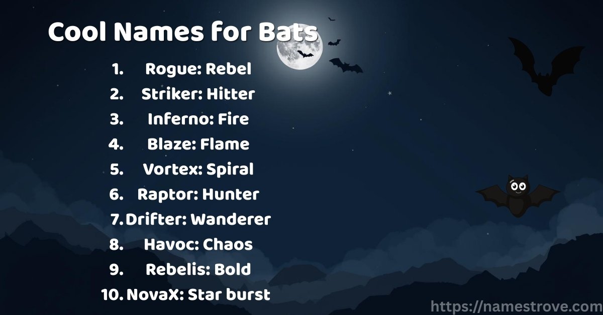 400+ Bat Names (2026): Cute, Cool & Unique Ideas - Names Trove