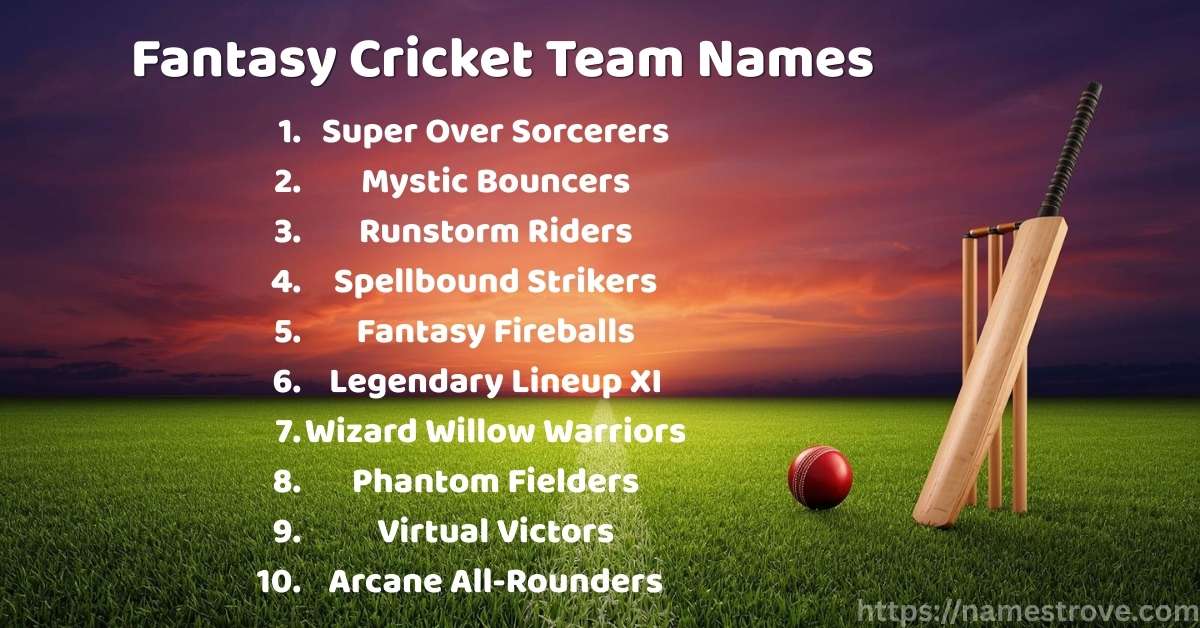 450+ Cricket Team Names to Inspire Your Winning Squad (2025) - Names Trove
