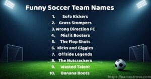 464+ Best Soccer Team Names for Kids, Adults & Leagues - Names Trove