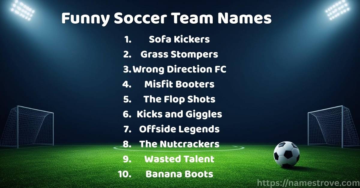 464+ Best Soccer Team Names for Kids, Adults & Leagues - Names Trove