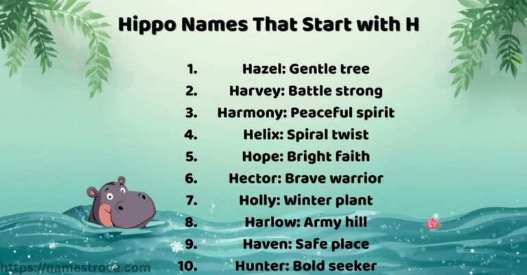 400+ Best Hippo Names with Meanings (2025 Guide) - Names Trove