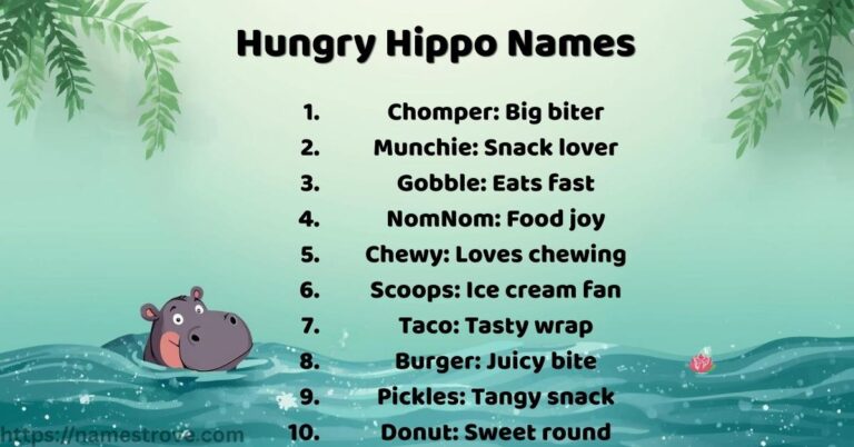 400+ Best Hippo Names with Meanings (2025 Guide) - Names Trove
