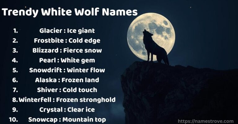 428+ Best Wolf Names with Meanings – Ultimate Guide 2025 - Names Trove