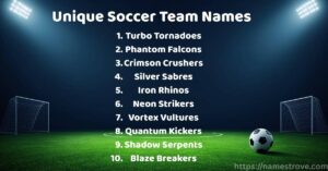 464+ Best Soccer Team Names for Kids, Adults & Leagues - Names Trove