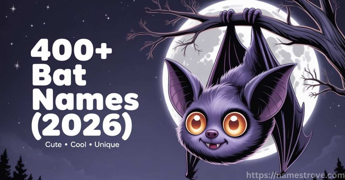 400+ Bat Names (2026): Cute, Cool & Unique Ideas - Names Trove