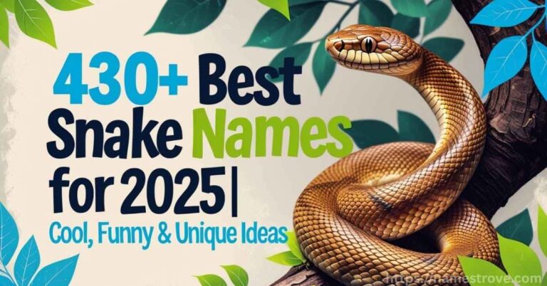 430+ Best Snake Names for 2025 | Cool, Funny & Unique Ideas - Names Trove