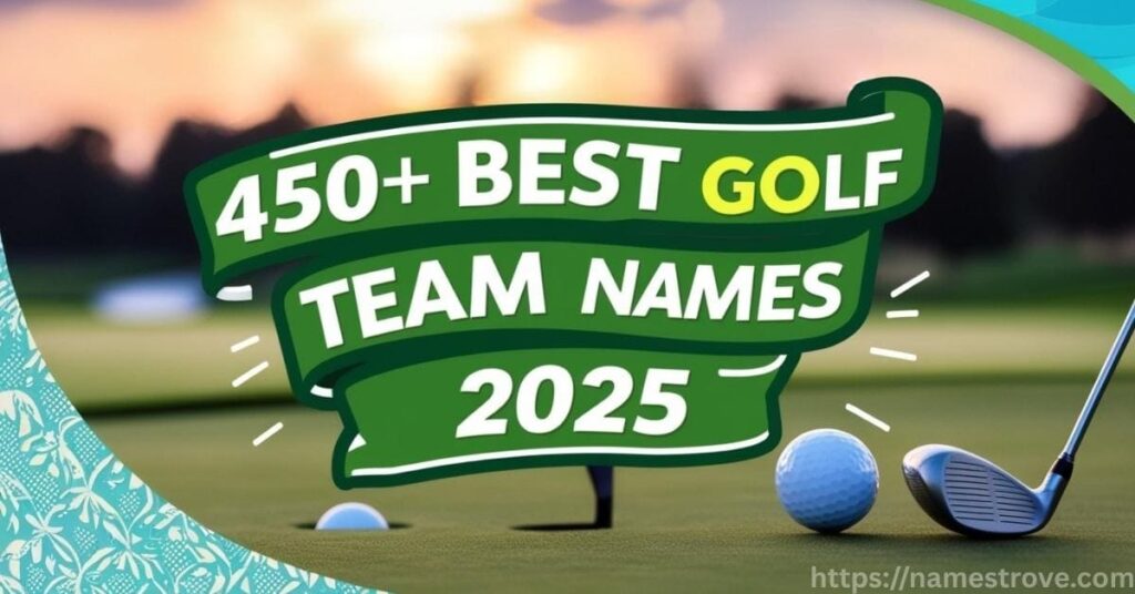 450+ Best Golf Team Names 2025 (Funny, Cool & Unique) - Names Trove