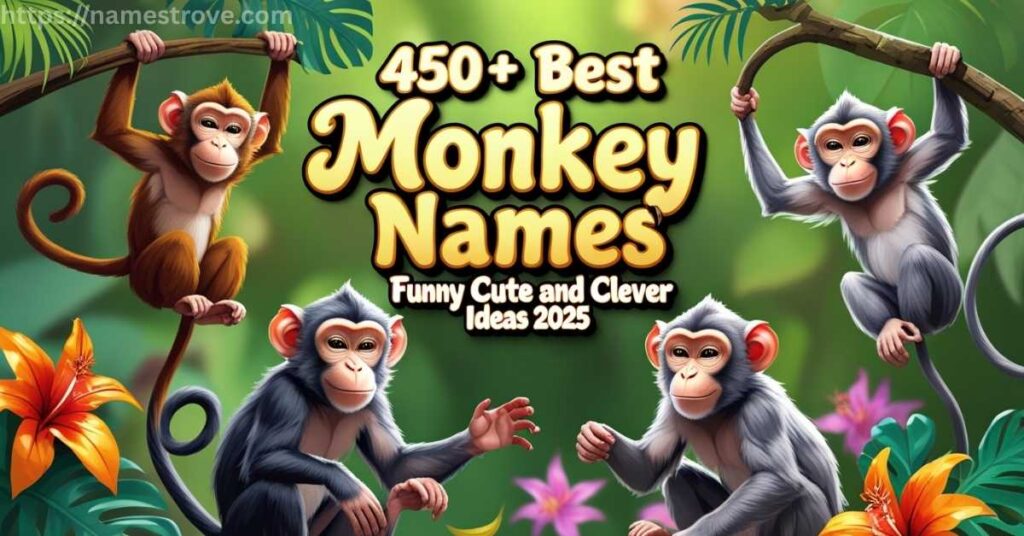 450+ Best Monkey Names (Funny, Cute & Clever Ideas 2025) - Names Trove