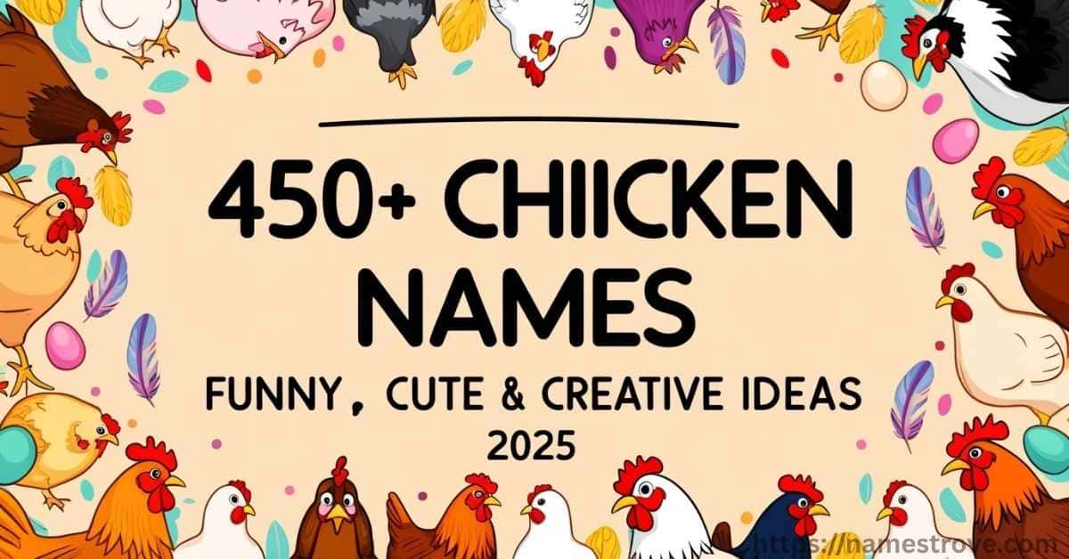 450+ Chicken Names: Funny, Cute & Creative Ideas (2025) - Names Trove