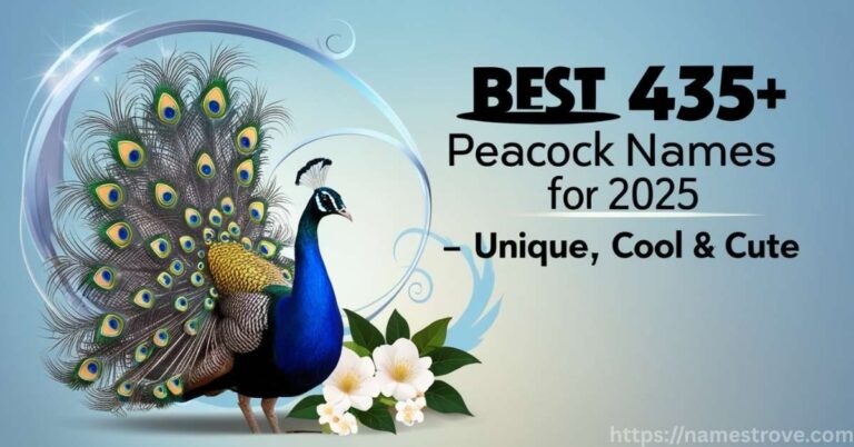 Best 435+ Peacock Names for 2025 – Unique, Cool & Cute - Names Trove