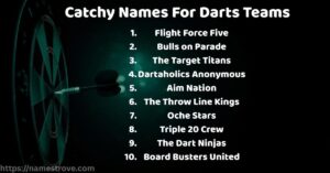 350+ Best Dart Team Names for 2025 (Funny, Cool & Unique) - Names Trove