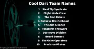 350+ Best Dart Team Names for 2025 (Funny, Cool & Unique) - Names Trove