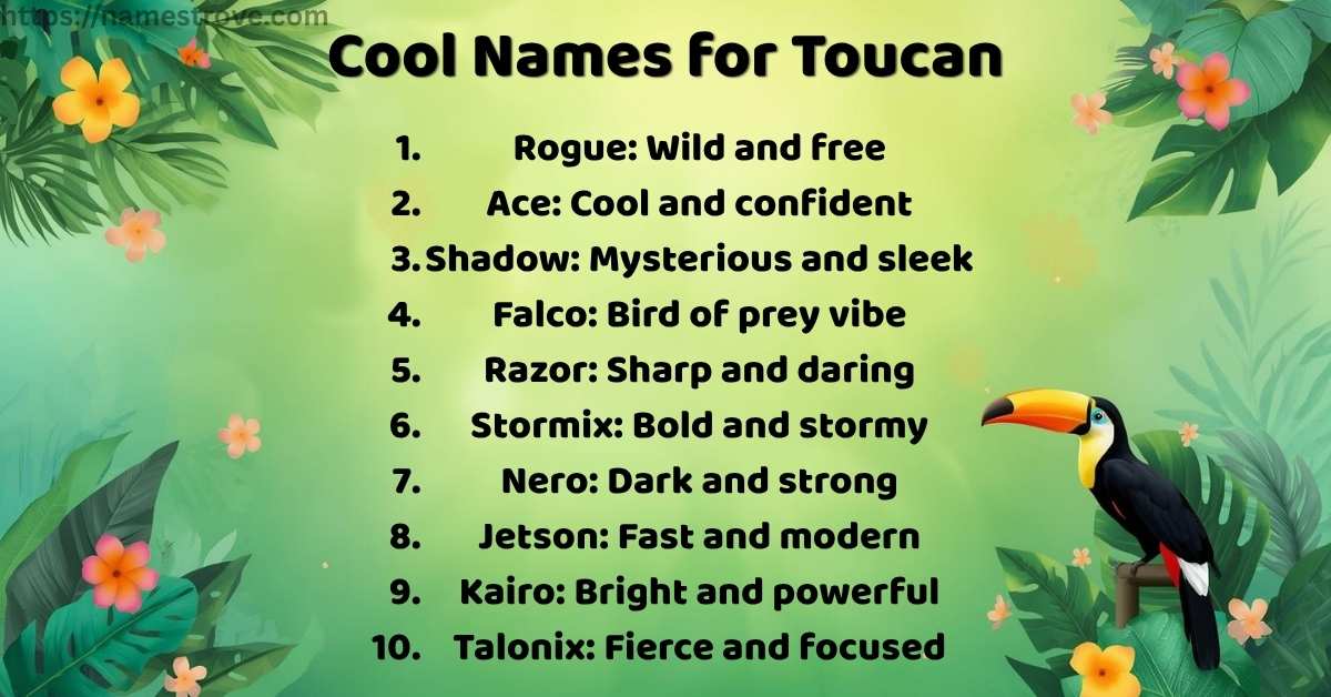 370+ Best Toucan Names for 2025: Cute, Funny & Unique - Names Trove