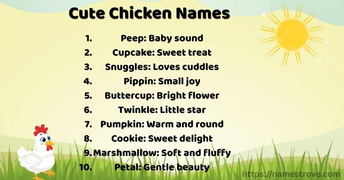 450+ Chicken Names: Funny, Cute & Creative Ideas (2025) - Names Trove