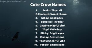 522+ Crow Names (2026): Unique, Cool & Cute Ideas - Names Trove