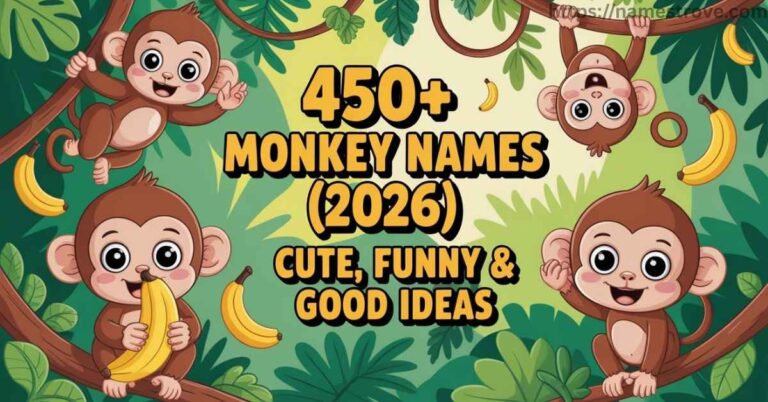 450+ Monkey Names (2026): Cute, Funny & Good Ideas - Names Trove