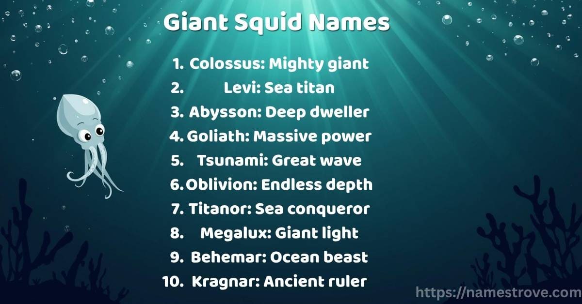 450+ Best Squid Names for 2025 | Cute, Cool & Funny Ideas - Names Trove
