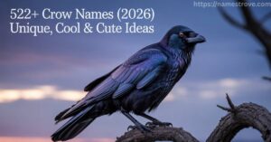 522+ Crow Names (2026): Unique, Cool & Cute Ideas - Names Trove