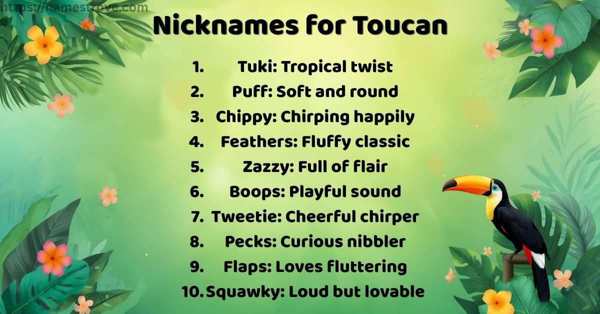 370+ Best Toucan Names for 2025: Cute, Funny & Unique - Names Trove