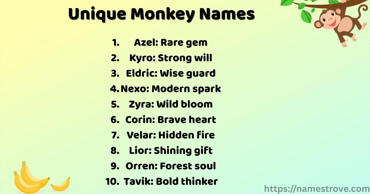 450+ Best Monkey Names (Funny, Cute & Clever Ideas 2025) - Names Trove