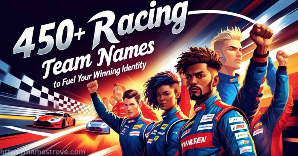 450+ Racing Team Names to Fuel Your Winning Identity - Names Trove