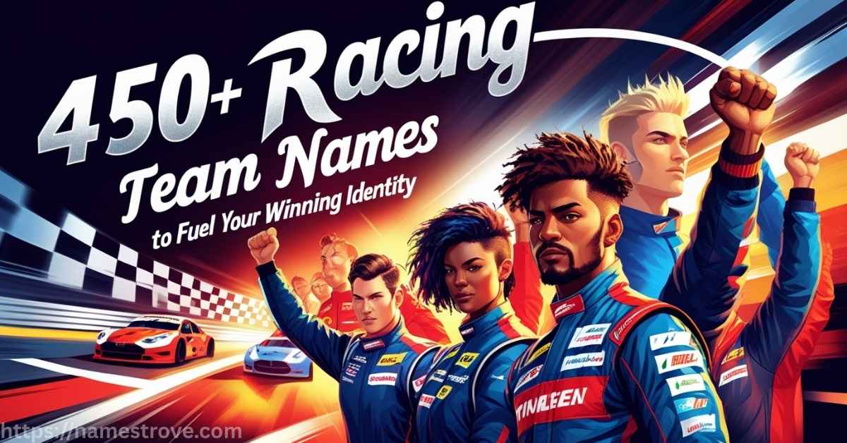450+ Racing Team Names to Fuel Your Winning Identity - Names Trove