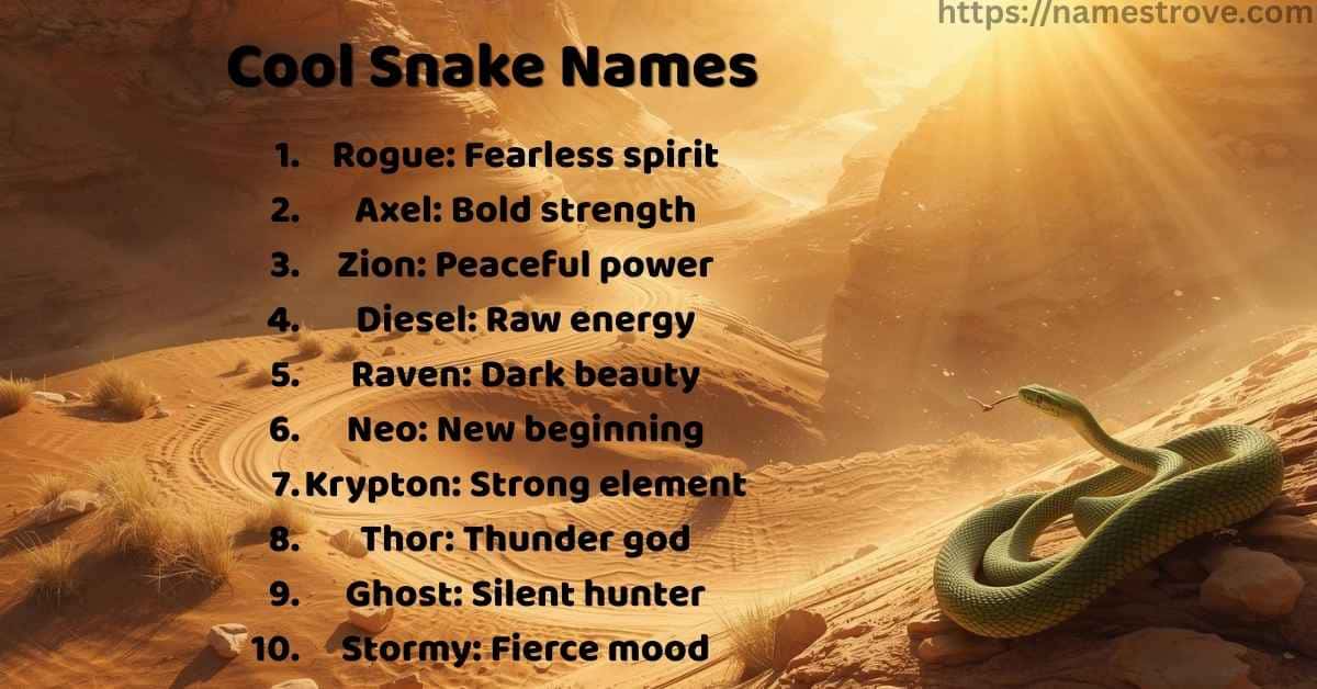 430+ Best Snake Names for 2025 | Cool, Funny & Unique Ideas - Names Trove