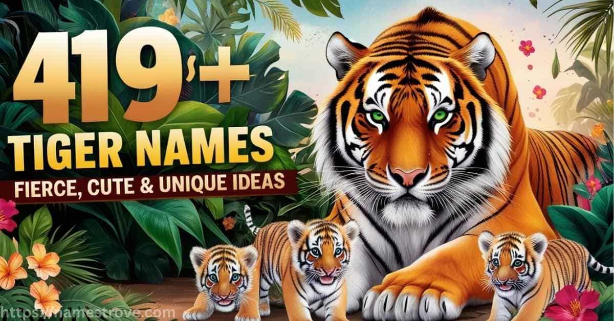 419+ Tiger Names: Fierce, Cute & Unique Ideas - Names Trove