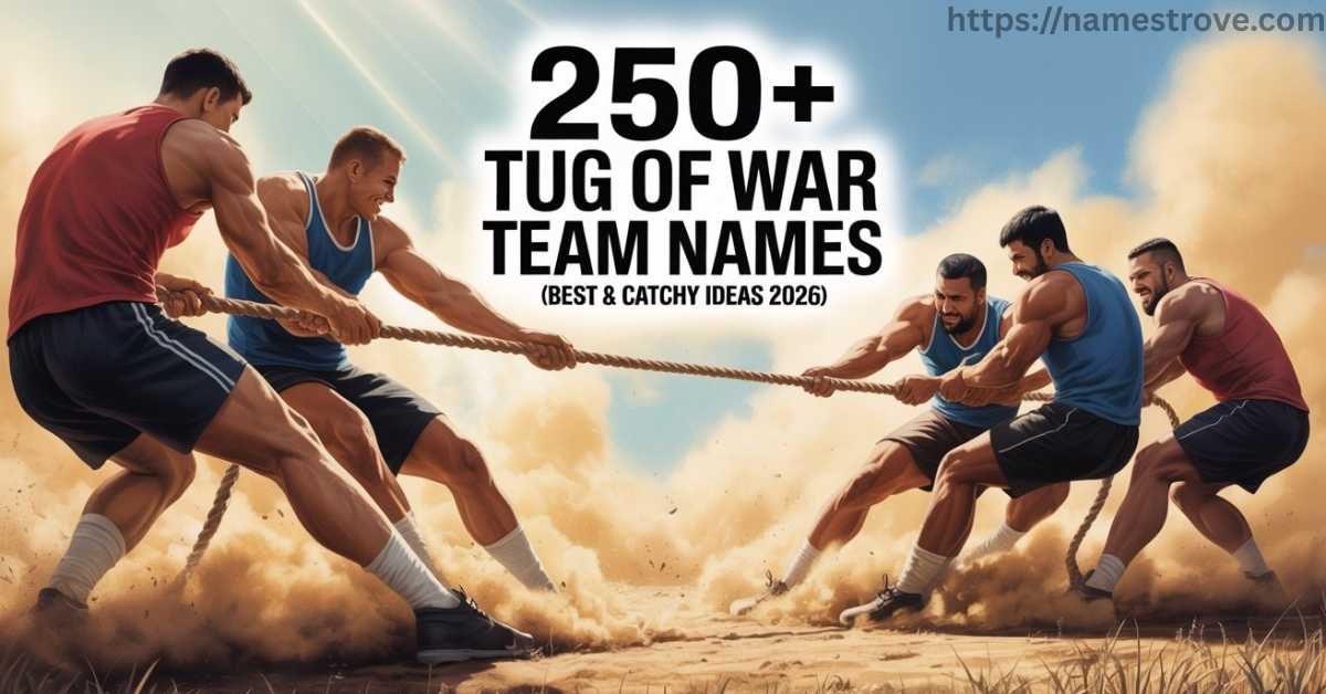 250+ Tug of War Team Names (Best & Catchy Ideas 2026) - Names Trove