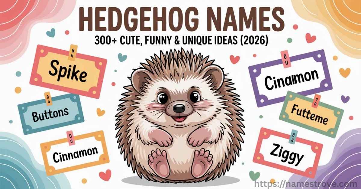Hedgehog Names: 300+ Cute, Funny & Unique Ideas (2026) - Names Trove