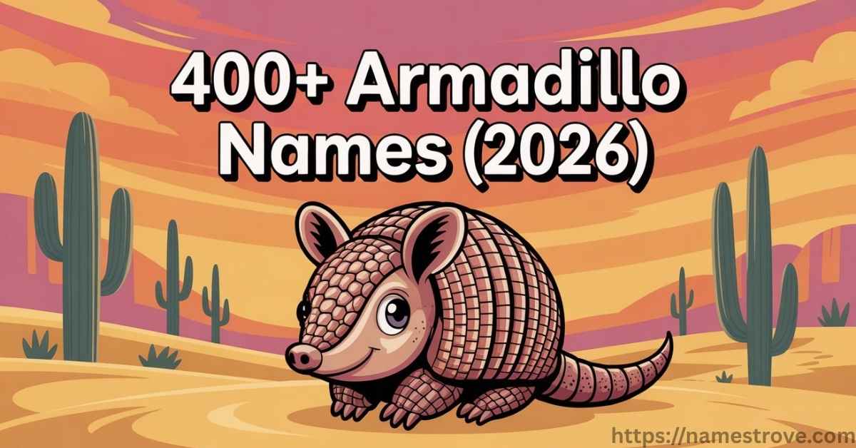 400+ Armadillo Names (2026): Cute, Funny & Unique - Names Trove